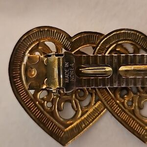 Vintage | Accessories | Vintage Metal Filigree Hearts Korean Valentines ...